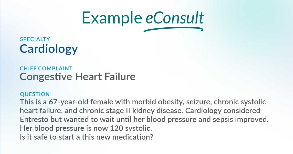 Cardiology Consult - CHF