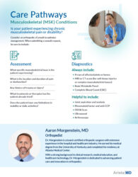 Musculoskeletal Care Pathways