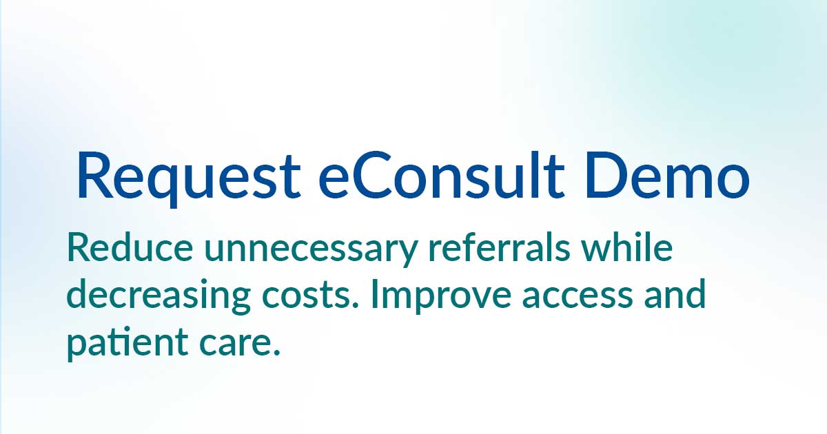 eConsult Demo - See how our eConsult services work.