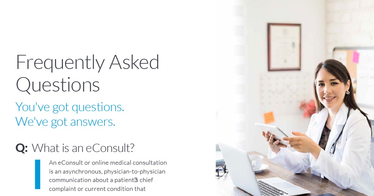 eConsult Specialist | FAQ